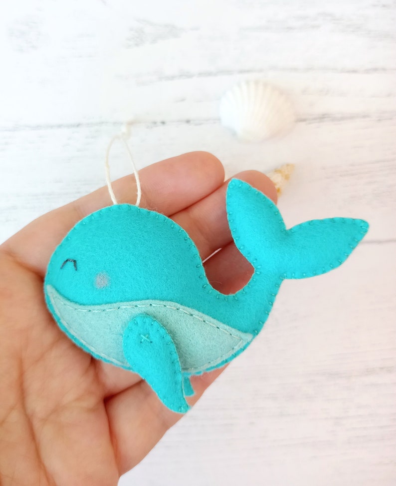 PDF Felt Pattern Whale Plushie Pattern. Felt Animal Sewing | Etsy