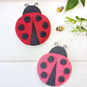 Felt Hand Sewing Pattern PDF, Embroidered Ladybug Pattern, Felt Bug ...