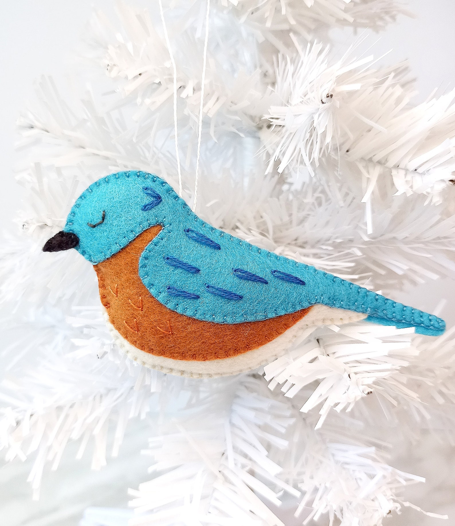 Felt Bluebird Sewing Pattern PDF and SVG Files. Embroidered - Etsy
