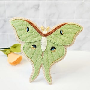 Set of 6 Felt Insects PDF Sewing Patterns, Butterfly, Moths, Bee ...