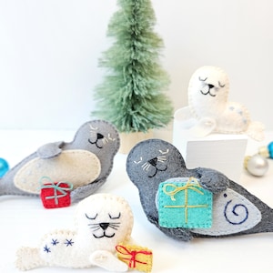 DIY Felt Seal Sewing Pattern. PDF & SVG Seal Pattern. Hand Embroidered ...