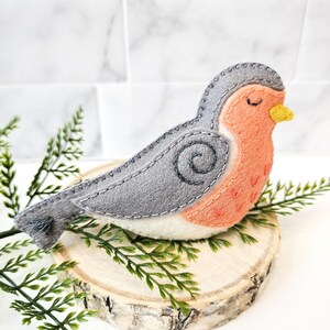 Felt Robin Sewing Pattern PDF, Felt Bird SVG Instant Download Pattern ...