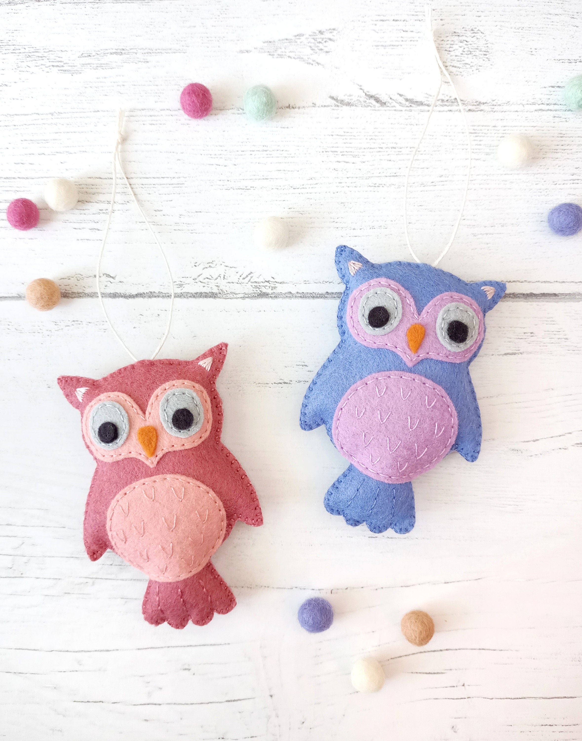 Owl Plush Pattern DIY Fall Owl Pillow Crafting Cheerfully