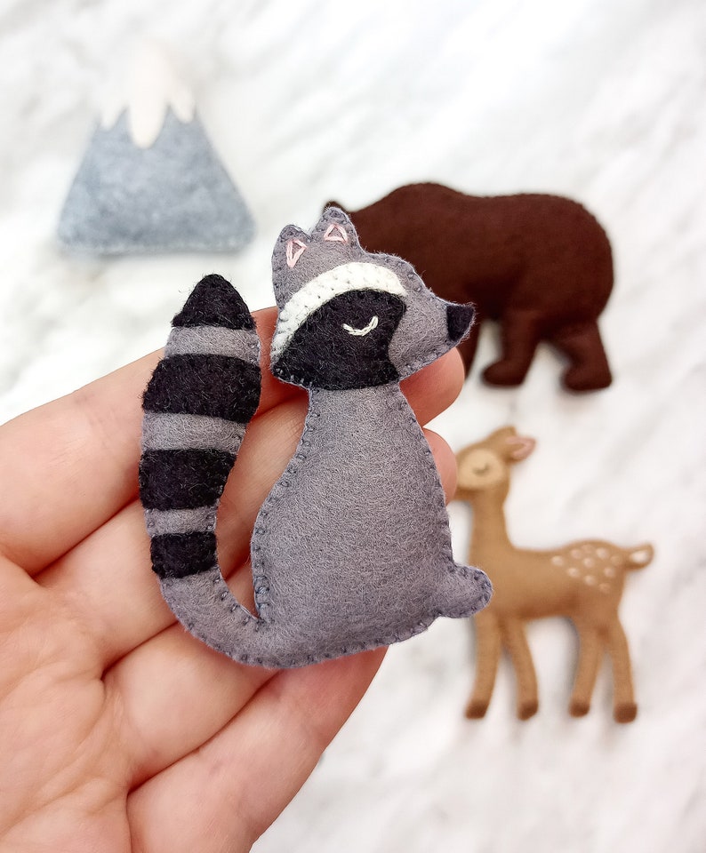 PDF & SVG Pattern Set Felt Animal Sewing Patterns Woodland - Etsy