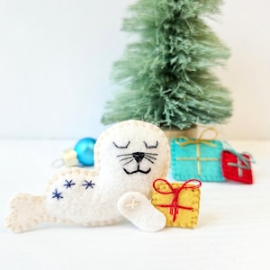 DIY Felt Seal Sewing Pattern. PDF & SVG Seal Pattern. Hand Embroidered ...