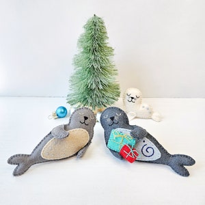 DIY Felt Seal Sewing Pattern. PDF & SVG Seal Pattern. Hand Embroidered ...