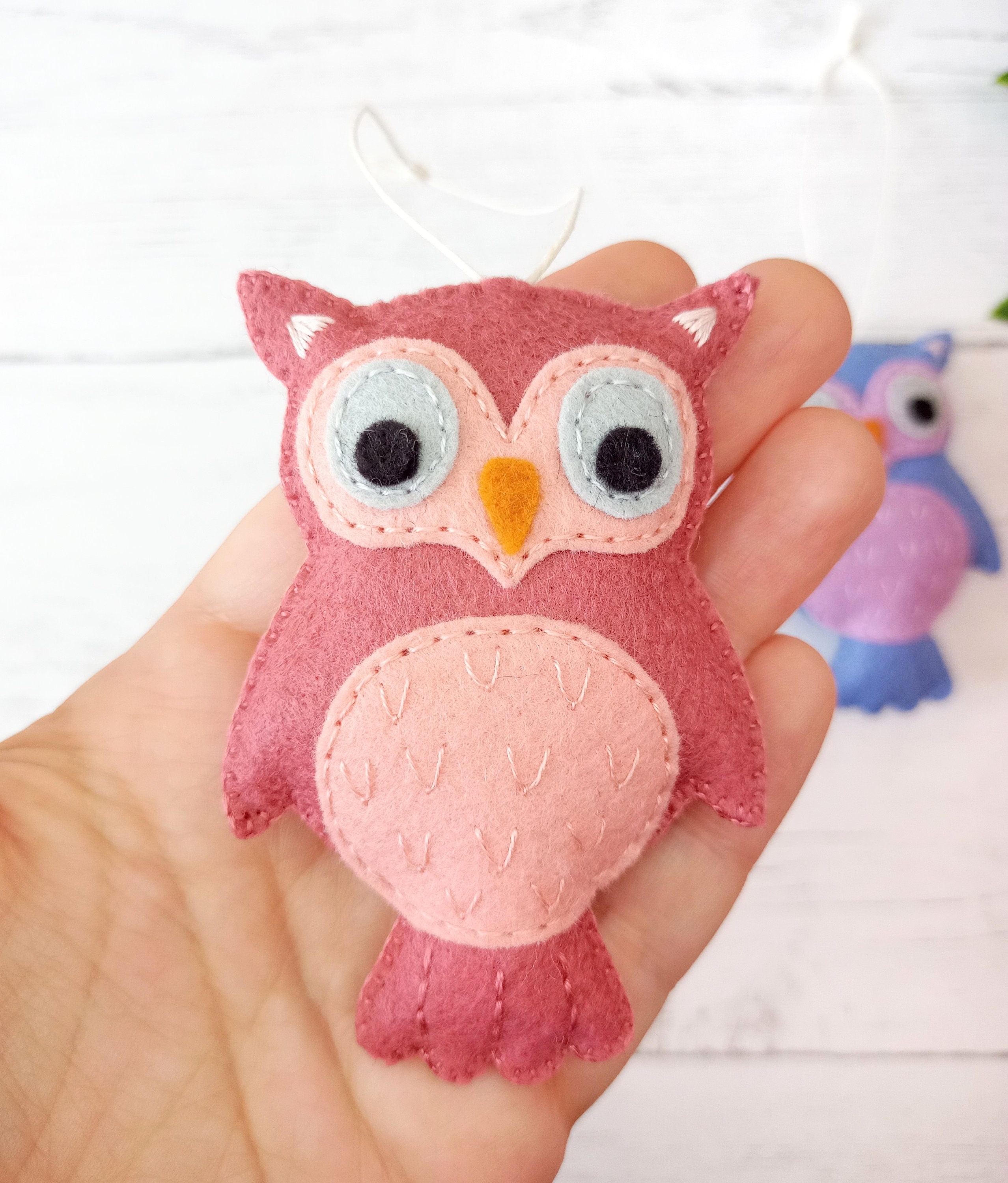 PDF Pattern Felt Owl Stuffed Animal Sewing Pattern. Felt | Etsy