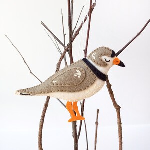 PDF Pattern - Felt Piping Plover, Felt Bird Pattern, Bird Ornament SVG ...
