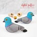 Felt Pigeon Sewing Pattern PDF, Easy Bird Ornament DIY, Felt Bird SVG ...