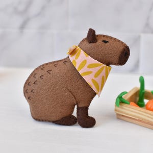 Felt Capybara Sewing Pattern PDF, Easy Felt Animal DIY, Capybara ...