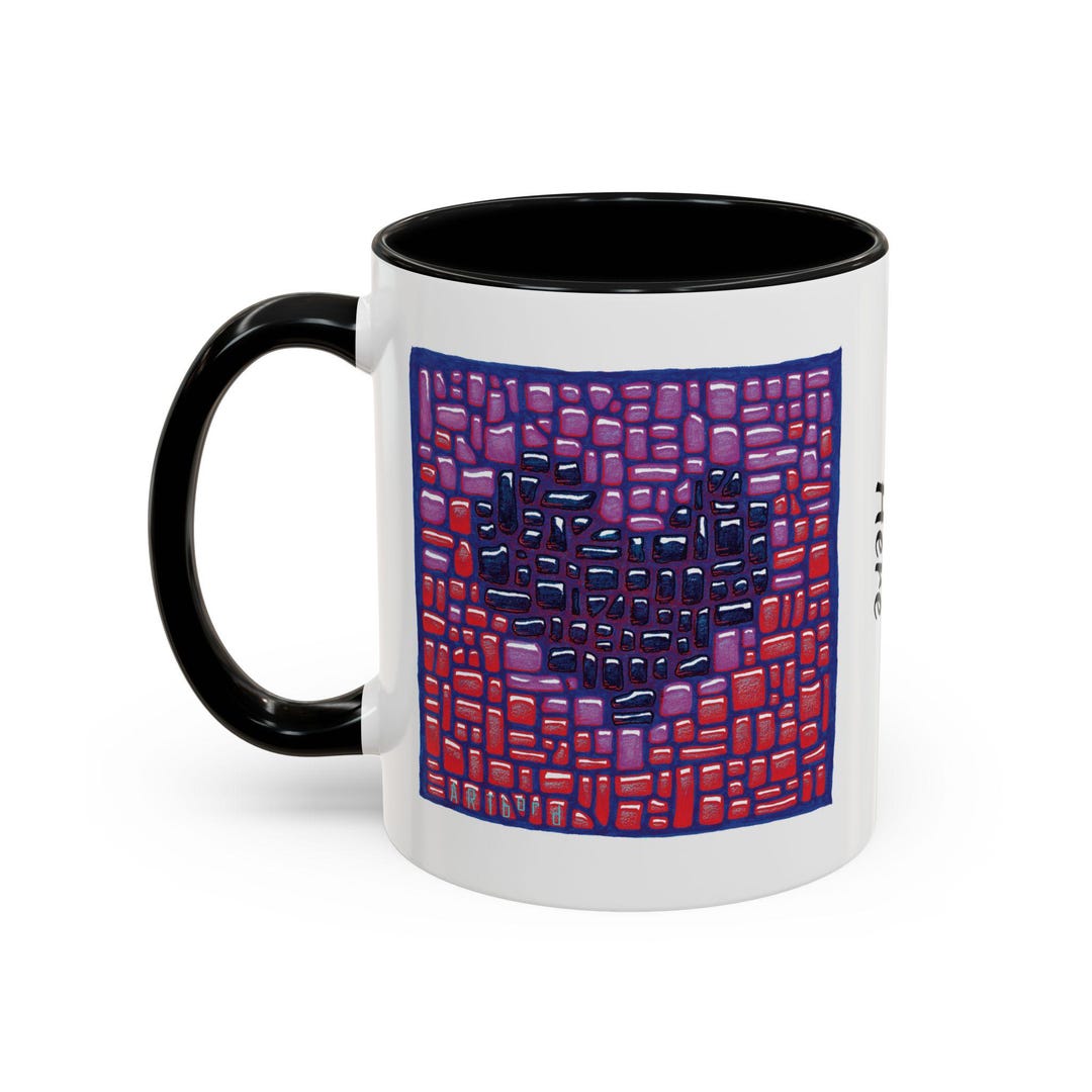 Customizable | Pixel Heart Mosaic Mug | Original Art Coffee Mug - Etsy