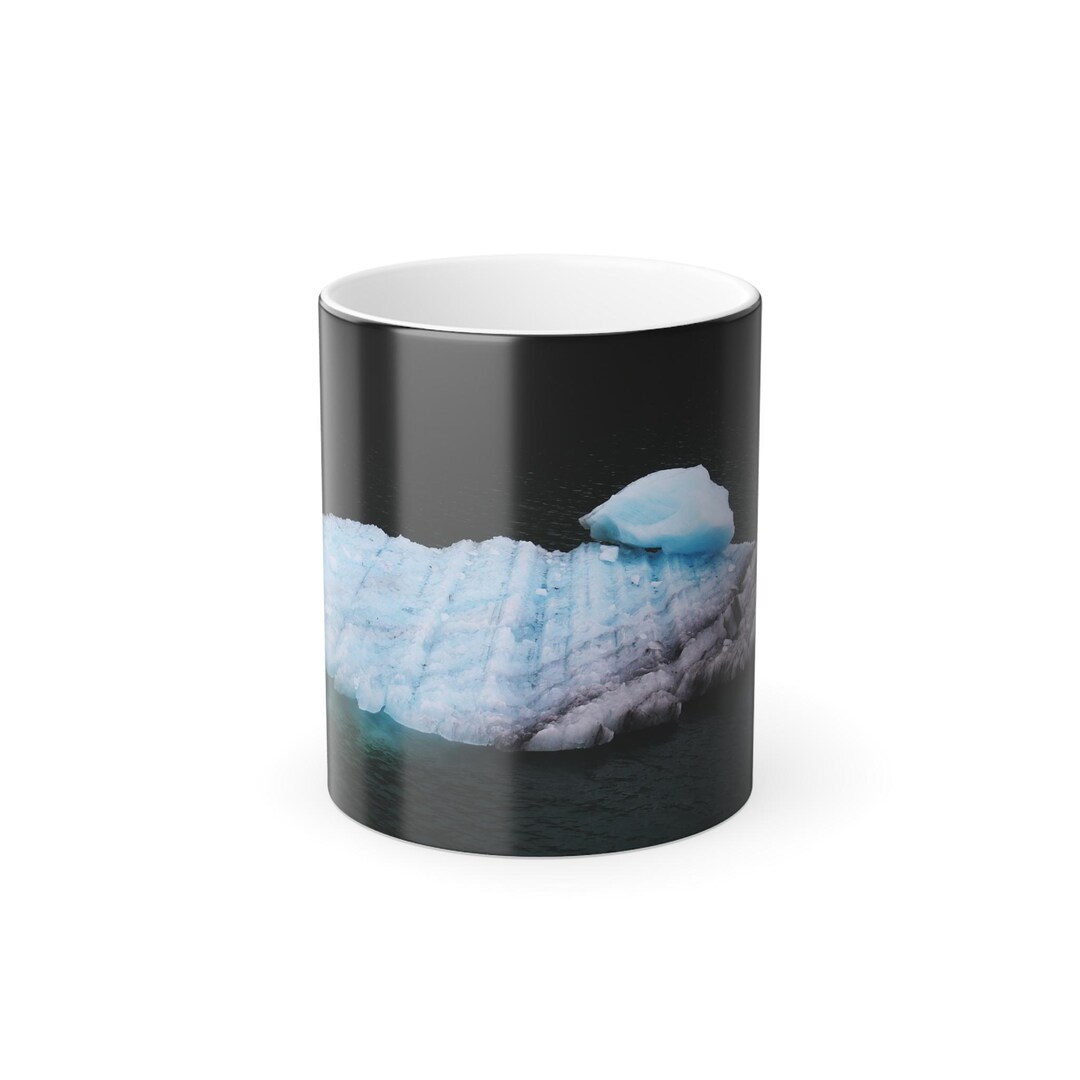 Color Morphing Mug Arctic Iceberg Photo 11oz Heat-activated Coffee Cup ...