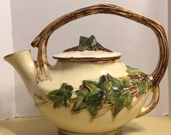 Vintage Mccoy Pottery Ivy Teapot With Lid 1940’s - Etsy