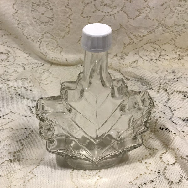 Glass Maple Leaf Bottle - Etsy