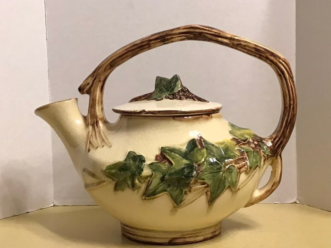 Vintage Mccoy Pottery Ivy Teapot With Lid 1940s - Etsy