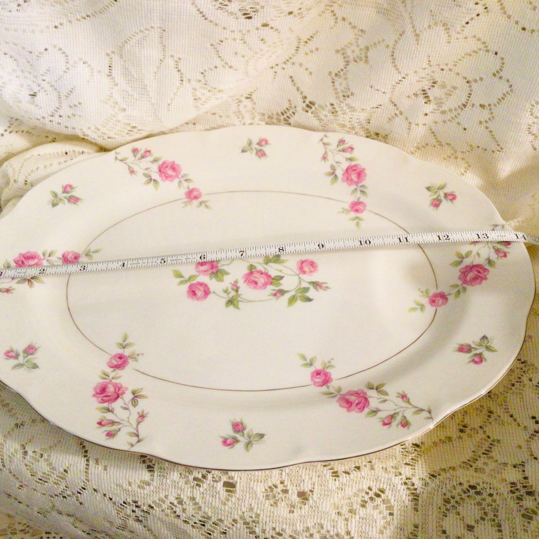Fine China, Theodore Haviland Serving Platter, “delaware” Pattern, Pink ...