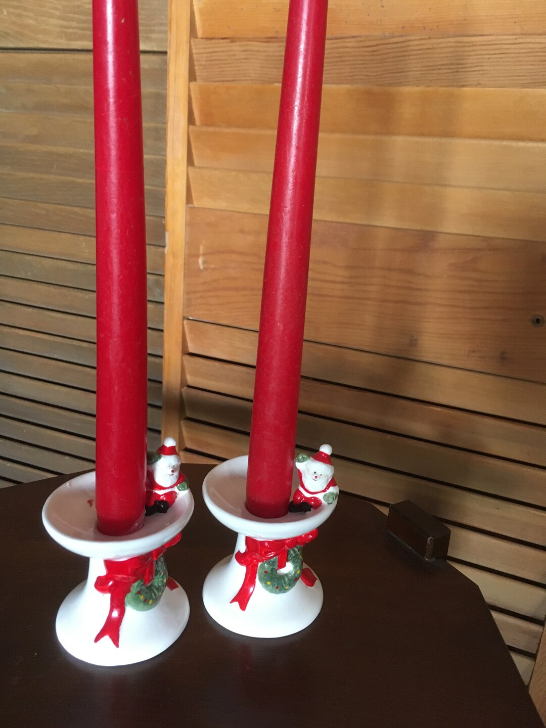 Candlesticks Frankel Holiday Christmas Candle Holders Pair Christmas ...