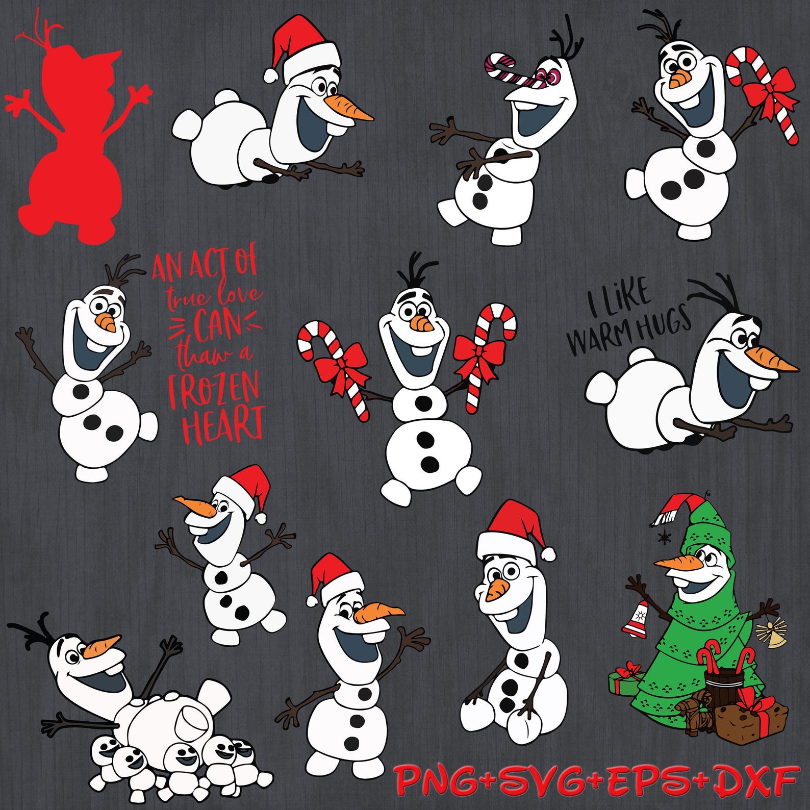 Olaf Svg Bundle, Frozen Svg, Christmas Svg, Olaf Svg, Olaf Svg Layered ...