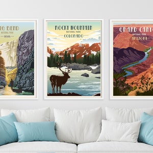 Big Bend National Park Poster, National Park Poster, National Park Art ...