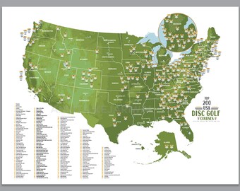 Disc Golf Poster - Etsy