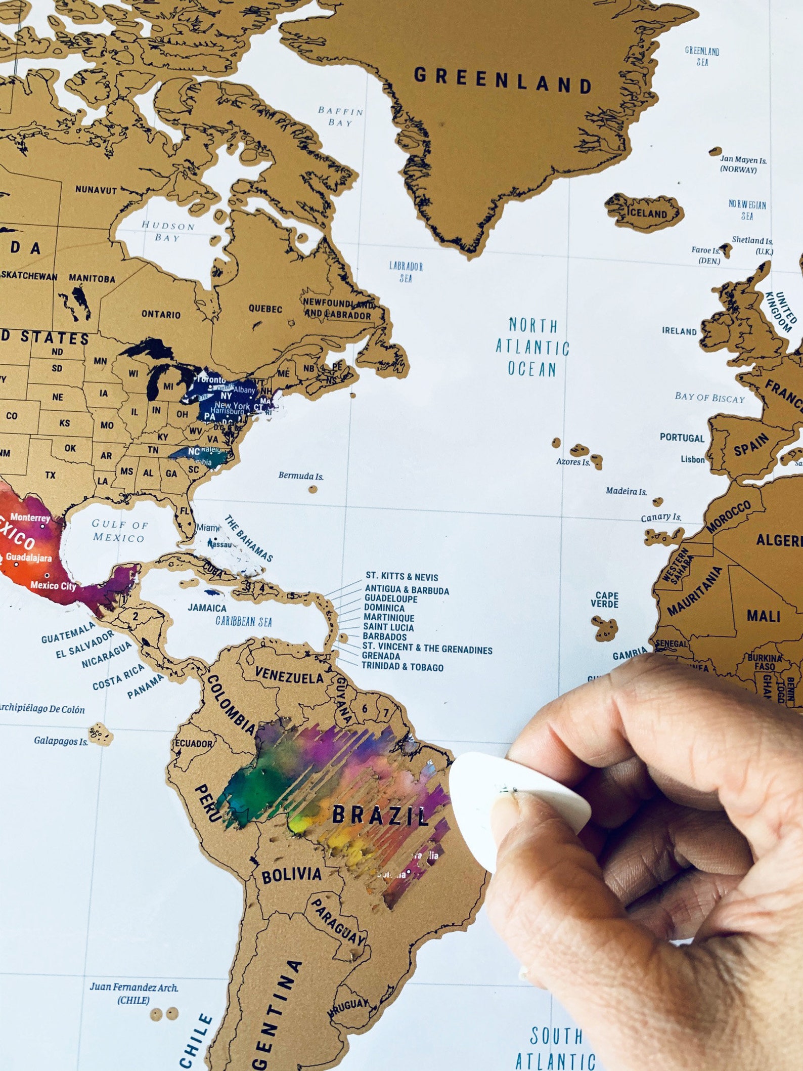 Scratch off World Map World Map Poster Watercolor World Map - Etsy