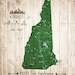 New Hampshire State Parks Map Art Print: Personalized NH Decor - Etsy