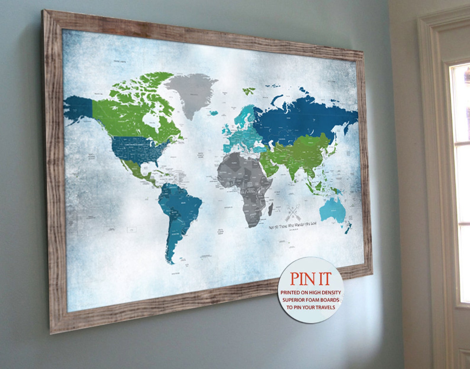 World Map Push Pin Push Pin Map Large Push Pin World Map | Etsy