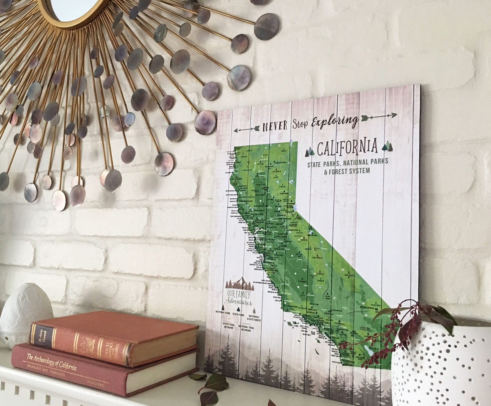 Personalized Florida State Parks Map: Push Pin Travel Decor - Etsy