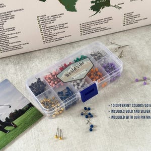 USA Golf Course Map Art: Push Pin Travel Tracker, Gift for Golfers - Etsy
