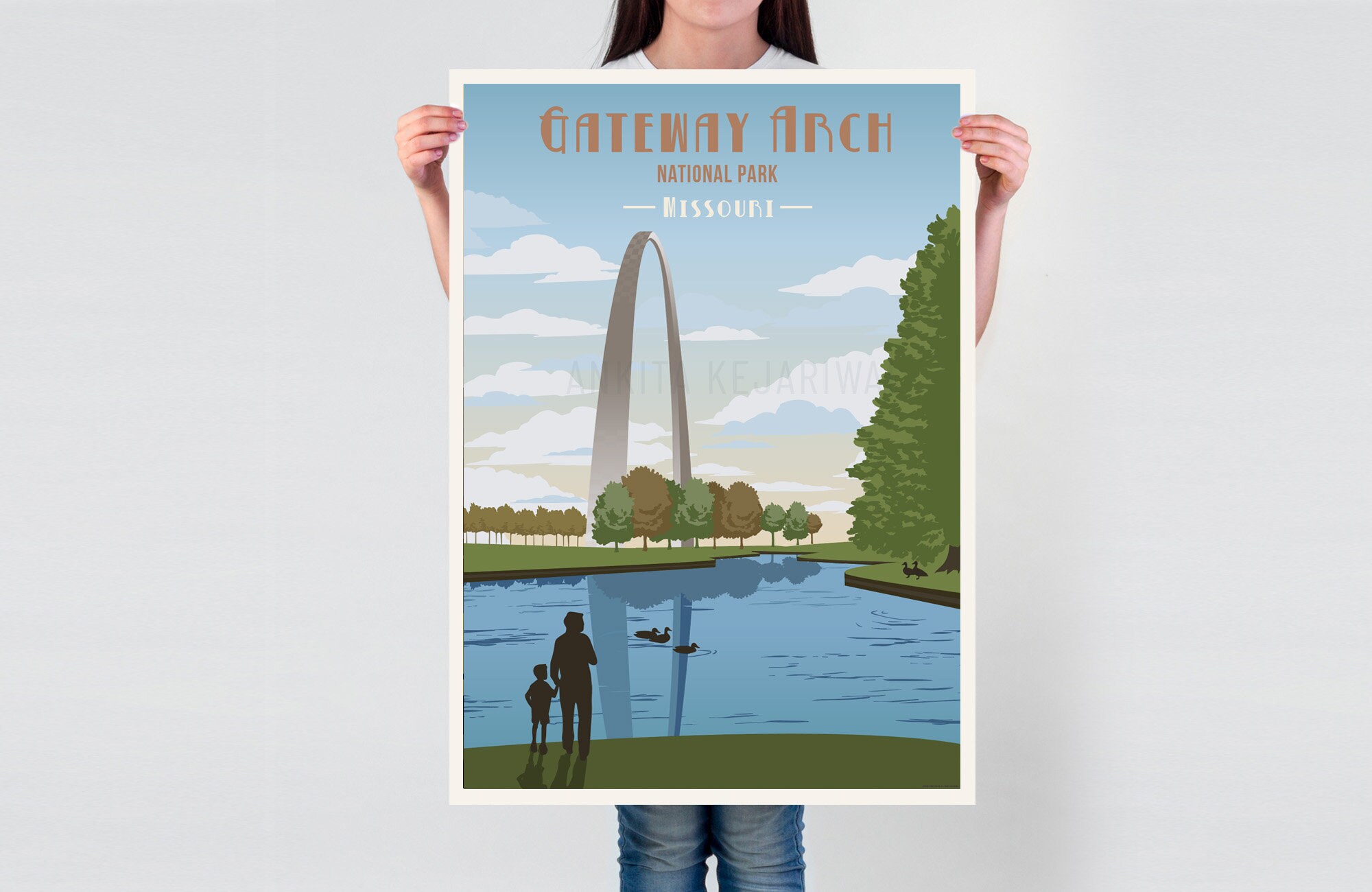 Gateway Arch National Park Poster National Park Poster | Etsy