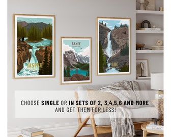 Banff National Park Poster National Park Art Canada Travel - Etsy