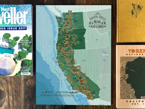 Pacific Crest Trail Wall Map