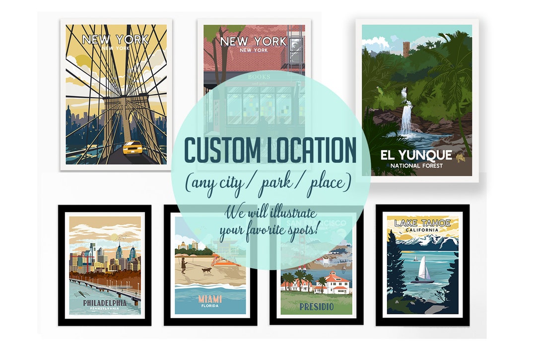 Art Prints, City Art, City Wall Prints, CUSTOM Print, City Name Print ...