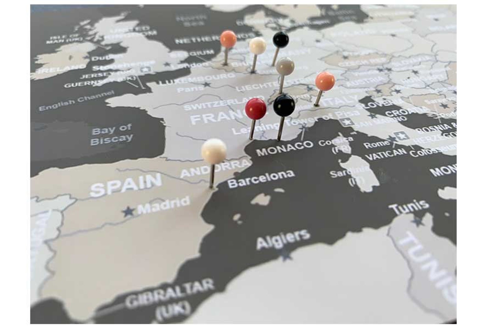 World Map Pin Board World Map Wall Art Push Pin Map Custom - Etsy