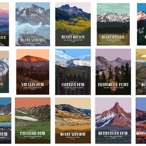 Colorado Gifts for Men, Women, Colorado 14ers, TORREYS PEAK, Colorado ...