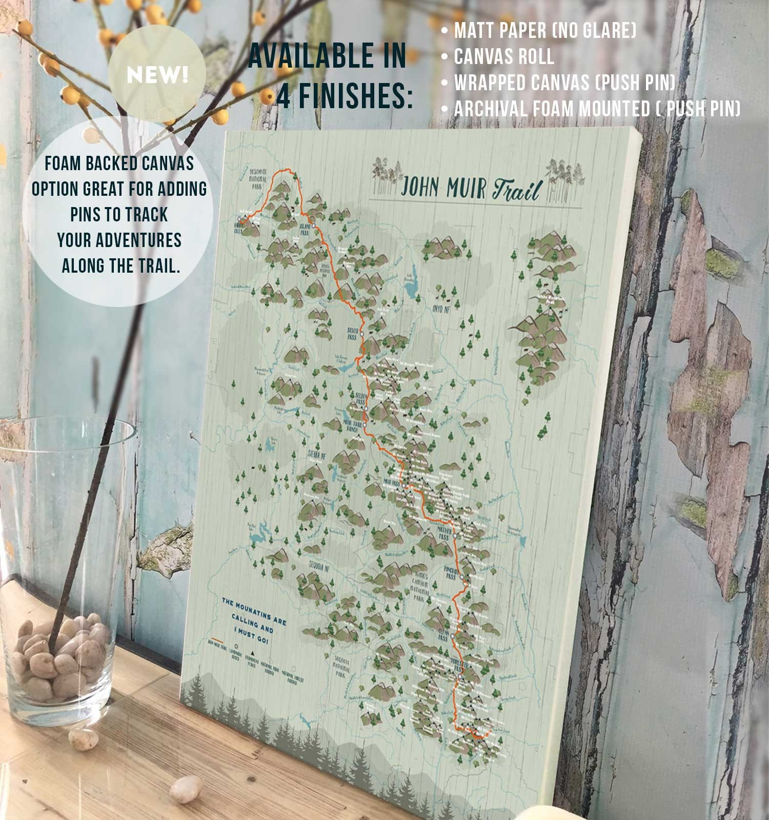 John Muir Wilderness Map