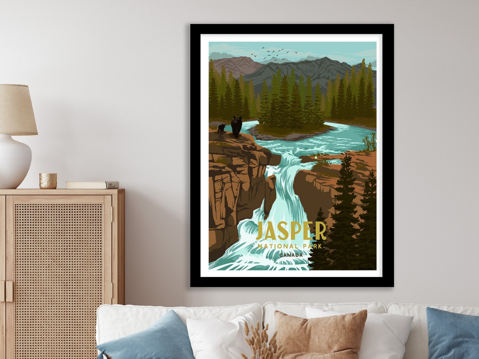 Jasper National Park Poster National Park of Canada Banff | Etsy