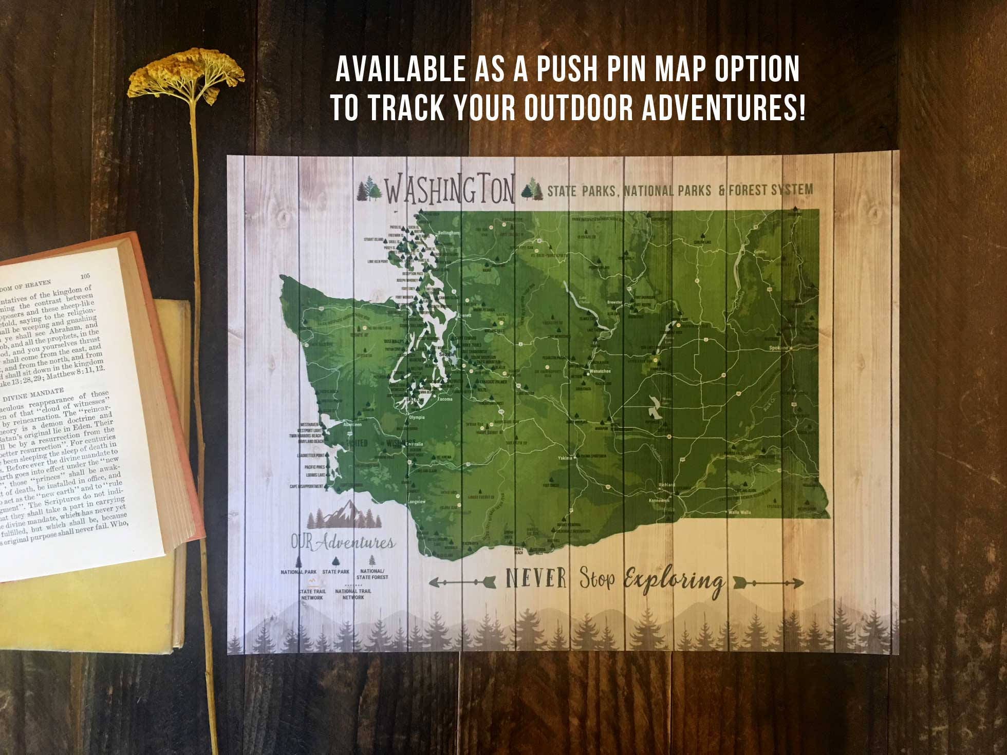 Washington State National Parks Map