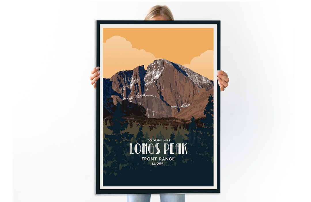 Colorado 14er, Longs Peak, Colorado Fourteeners, Colorado Gifts for Men ...