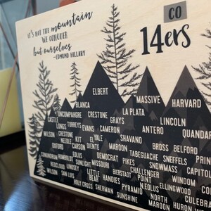 14er Gift, Colorado Art, Memory Box, Wooden Box, Keepsake Box, Wood ...