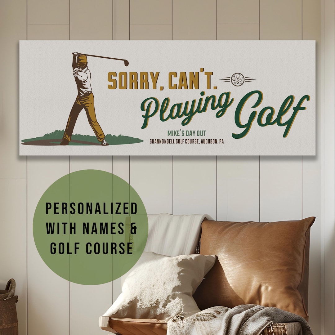 Golf Gifts, Funny Golf Sign for Men, Office, Bar or Man Cave Decor ...