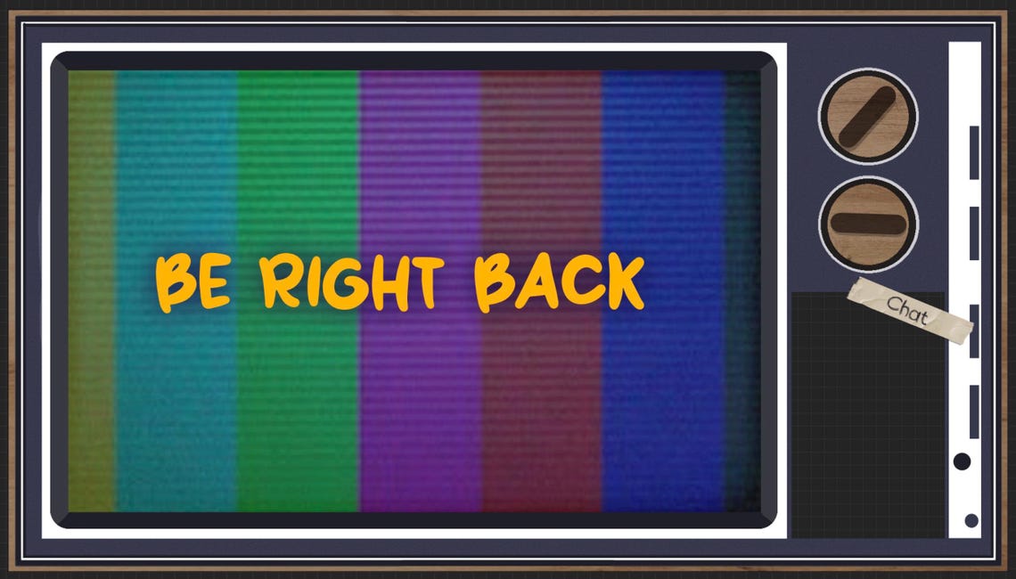 Retro CRT TV Twitch Overlay Pack • Vintage Stream Screens (PNG) - Etsy