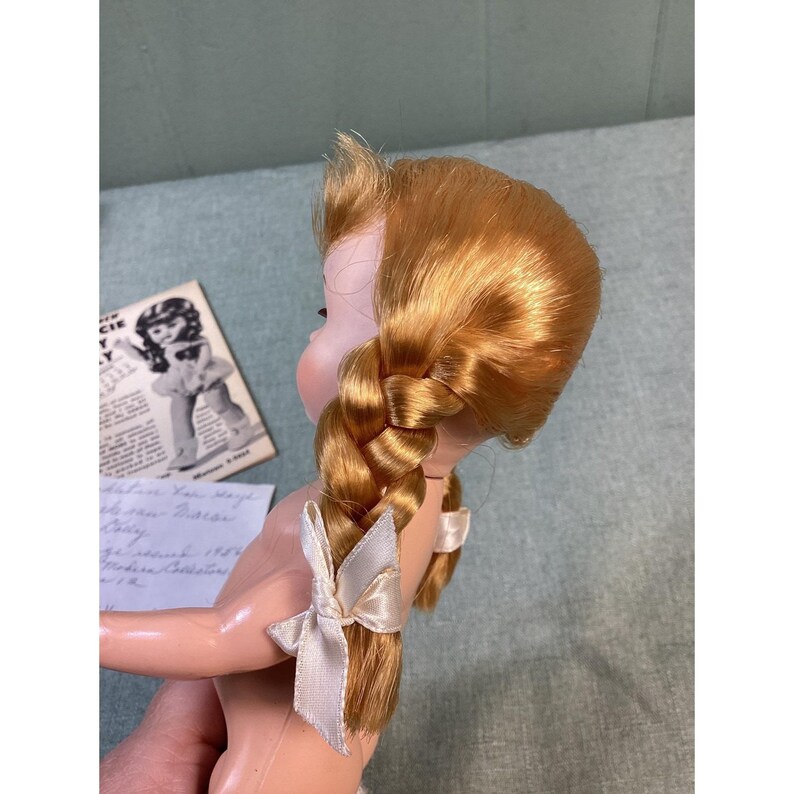 Vintage 1956 Marcie Daily Dolly Doll Blonde Pigtails Original Box ...