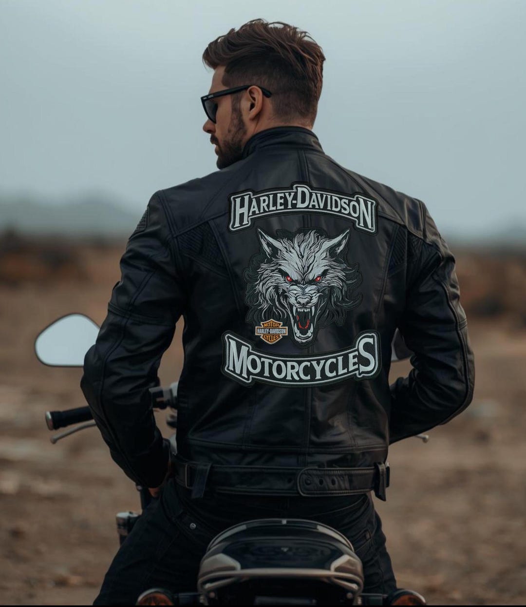 Patches Lone Wolf Style Biker Patches, Non-clun Independent Biker ...