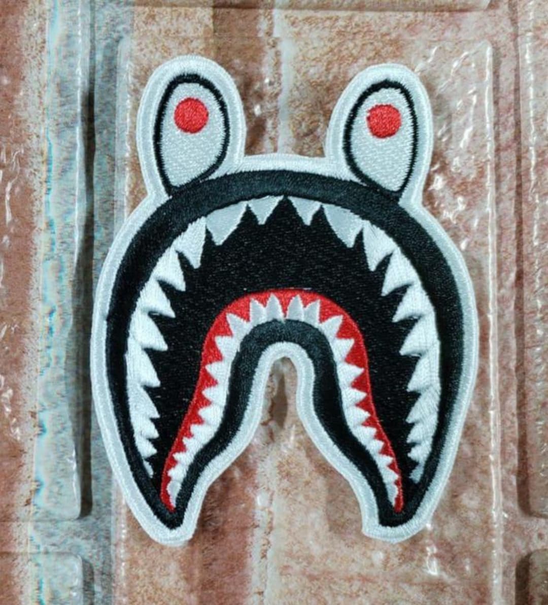 Bape Mono Patches, Bape Shark Patches, Shark's Eye and Mouth Patches - Etsy