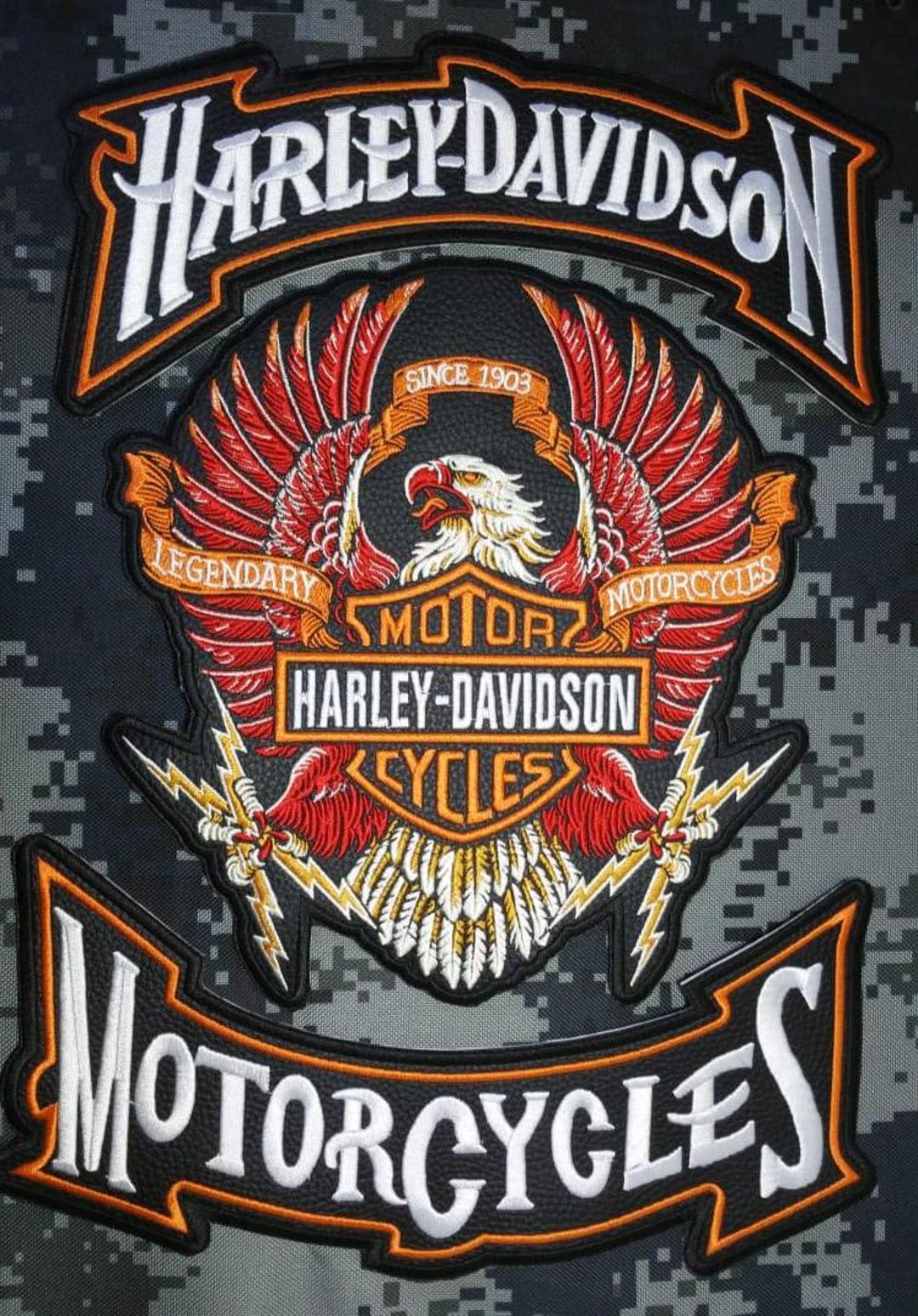 Patch HD Eagle Style Biker Patches, Rocker Patches for Motorcycle ...
