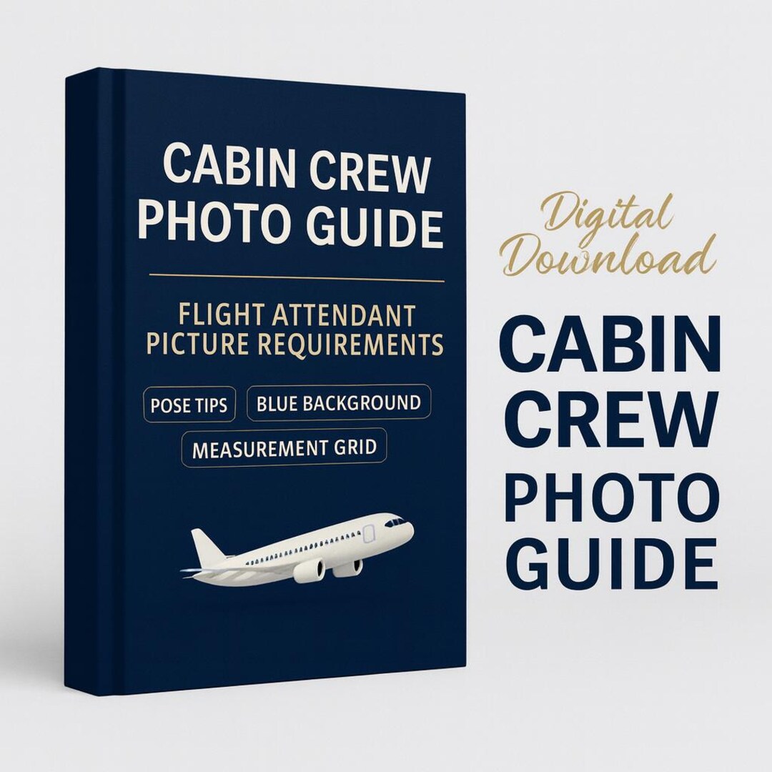 Cabin Crew Photo Guide & Pose Template - Etsy