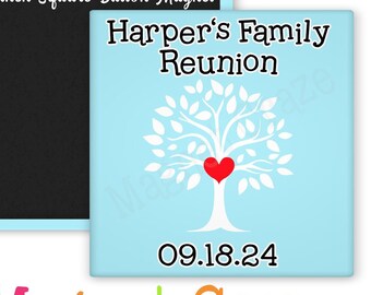 Custom 2 Inch Square Magnets - Family Reunions - Keepsakes ...