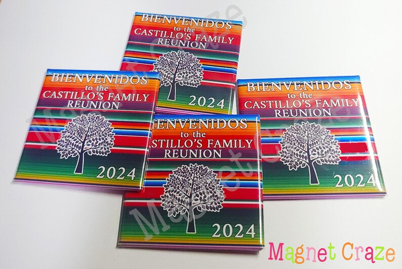 Custom 2 Inch Square Magnets - Family Tree - Reunions - Latin ...