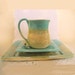 Square Pottery 3 Piece Place Setting - Etsy